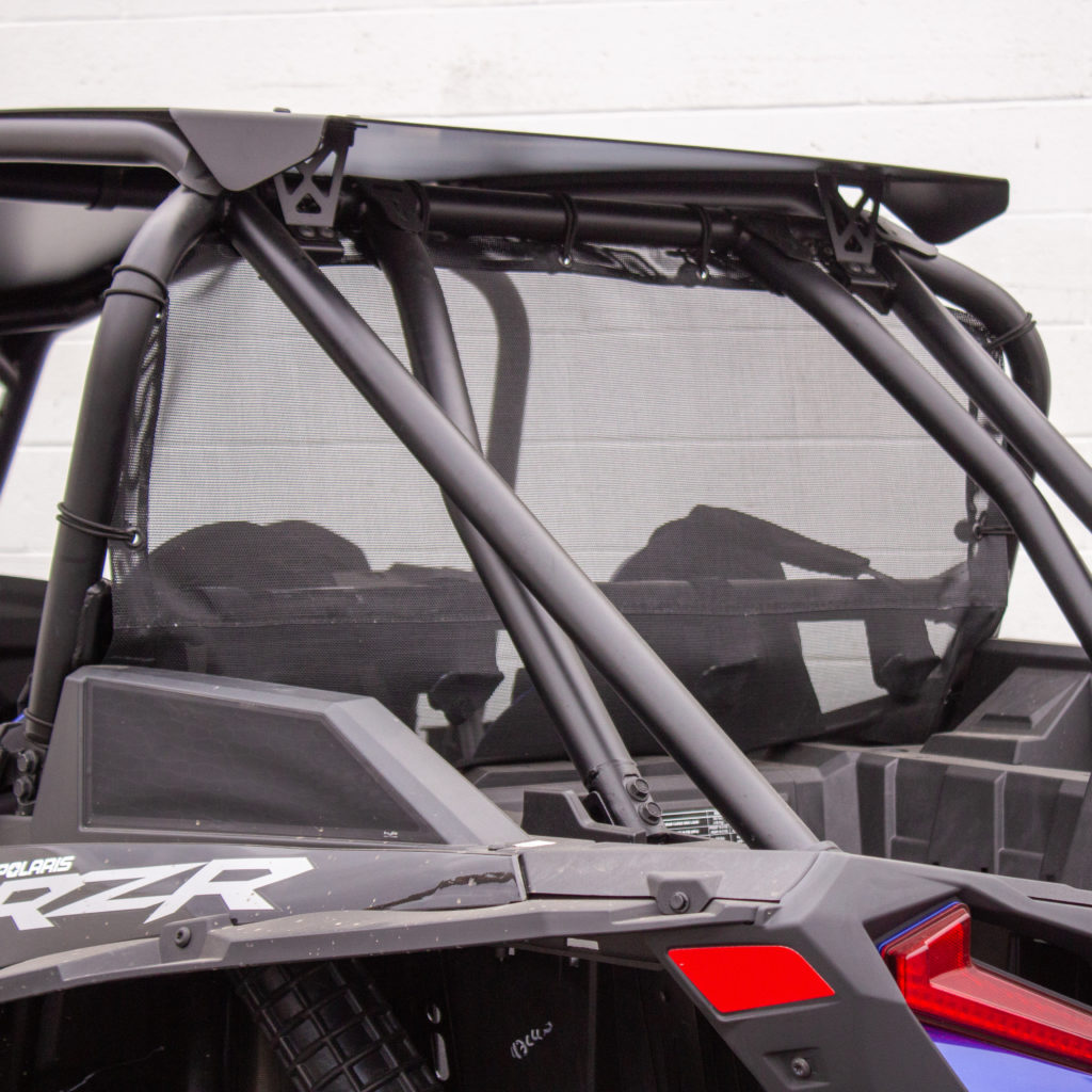 Rear Window - Polaris RZR XP Turbo S - 2/4 Door - Black | MOTOROOF