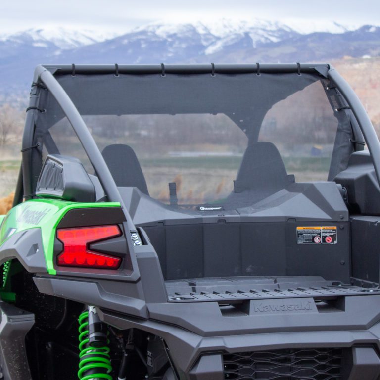 Rear Window - Kawasaki Teryx KRX 2020 To 2024 - 2 Door - Black | MOTOROOF